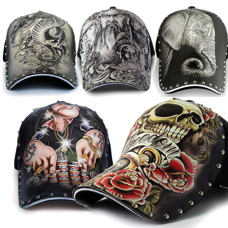 Baseball Cap 3d Printed Wide Brim Hard Top Peak Cap – mjoutfitness